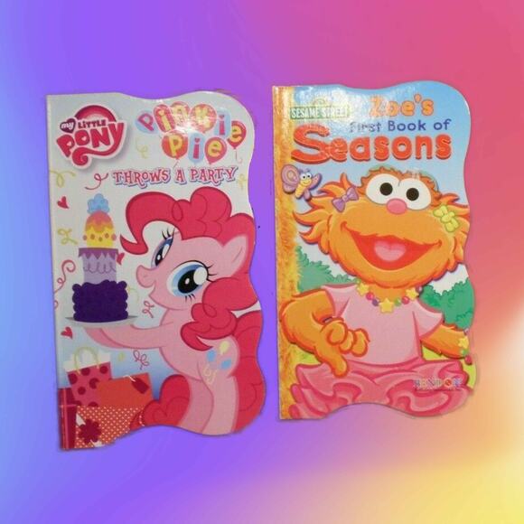 Bendon | Other | Board Book Lot My Little Pony Pinkie Pie Sesame Street ...